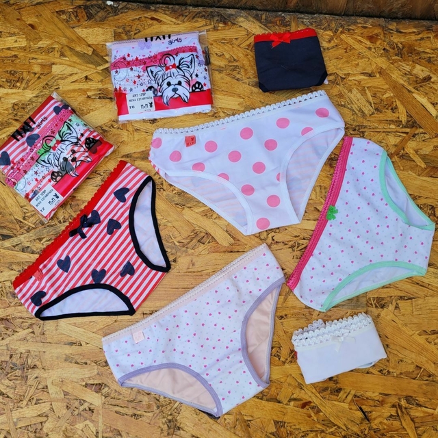 Bombacha De Nena De AlgodÓn Y Lycra Estampadas LÍnea Mxm Art 129 Talles 0 1 2 3