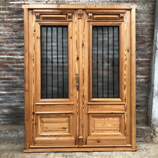 Puerta De Entrada Doble Estilo Colonial A Medida Cod F18