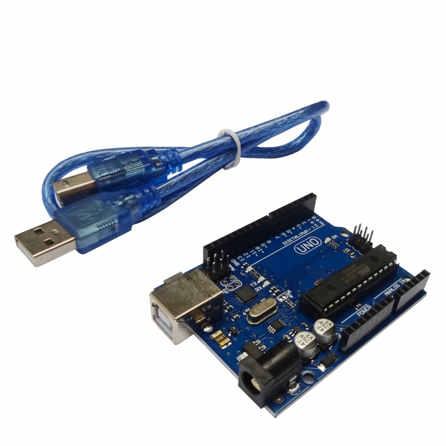 Uno R3 Dip Atmega328p Com Cabo - Compatível Com Arduino