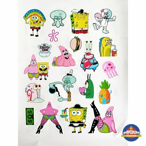 Sticker Plancha Bob Esponja Imperium SublimaciÓn