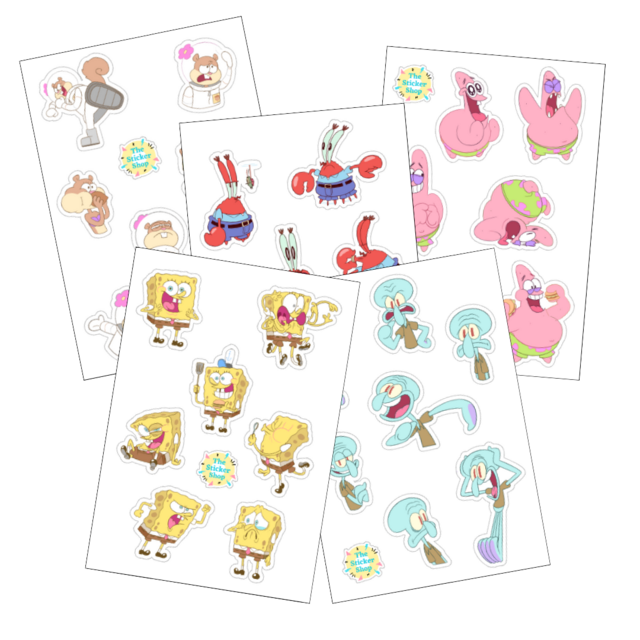 Planchas Bob Esponja Y Sus Amigos The Stickers Shop