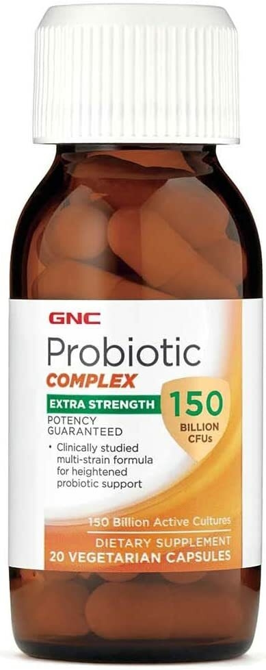 GNC Probiotic Complex Extra Strength com 150 bilhões de CFUs, 20 cáp GNC Probiotic Complex Extra Strength com 150 bilhões de CFUs, 20 cáp