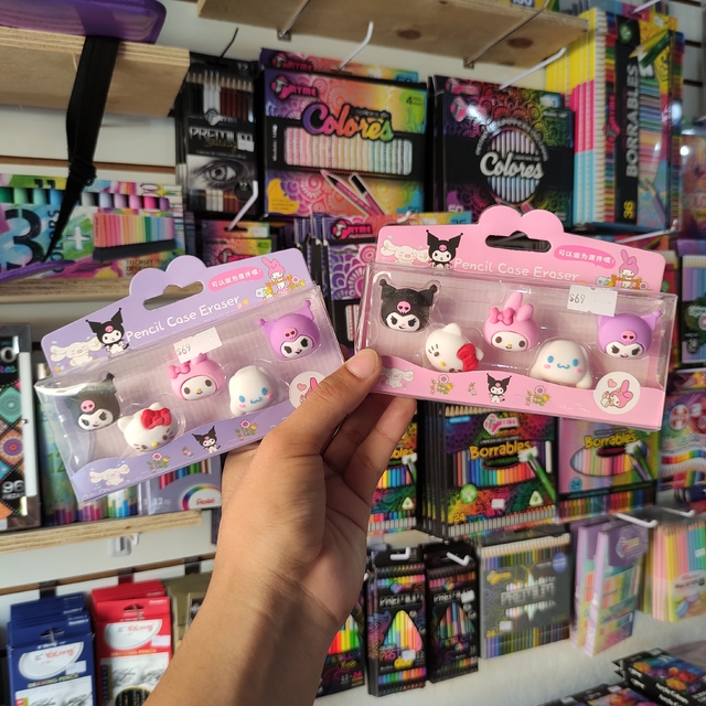 BORRADORES PERSONAJES MUNDO SANRIO PAQUETE DE 5 GOMAS DE BORRAR MUNDO ... BORRADORES PERSONAJES MUNDO SANRIO PAQUETE DE 5 GOMAS DE BORRAR MUNDO ...