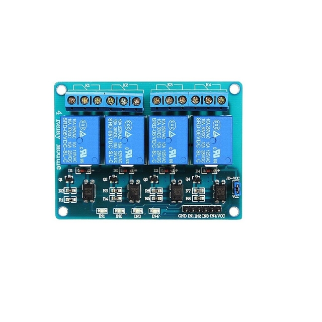 Rele 4 Canais 5v Modulo Para Arduino Esp8266