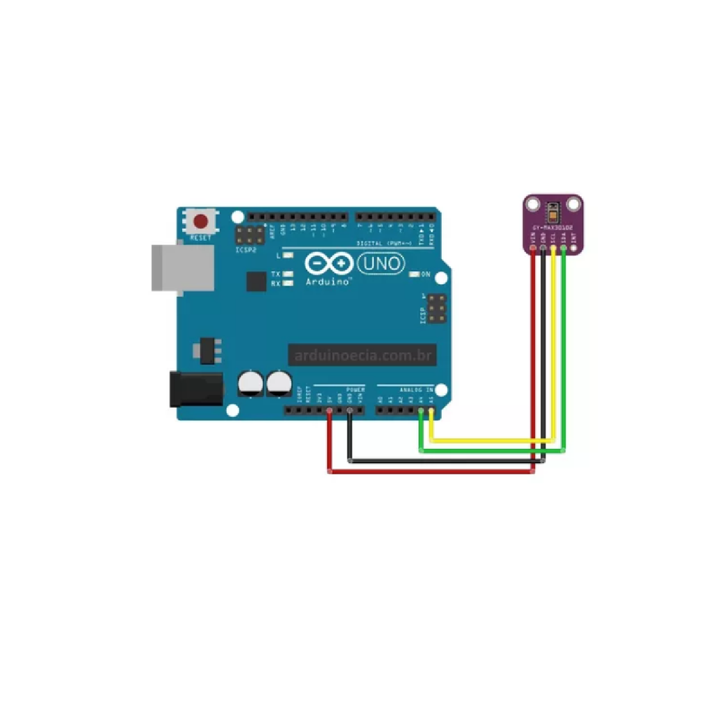 Sensor Monitor Pulso Batimento Cardiaco MAX30102 Esp8266 e Arduino