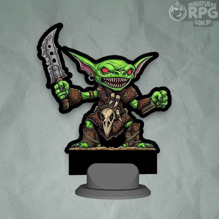 Goblin Ladino Criatura Miniatura de Papel Rpg Paper Mini 2D Goblin Ladino Criatura Miniatura de Papel Rpg Paper Mini 2D