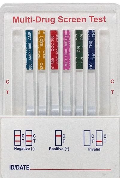 Prueba Rápida Antidoping 6 Parámetros Thc Coc Met Amp Opi Bzo
