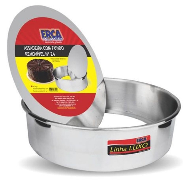 ASSADEIRA LUXO REDONDA COM FUNDO REMOVÍVEL N24 ERCA